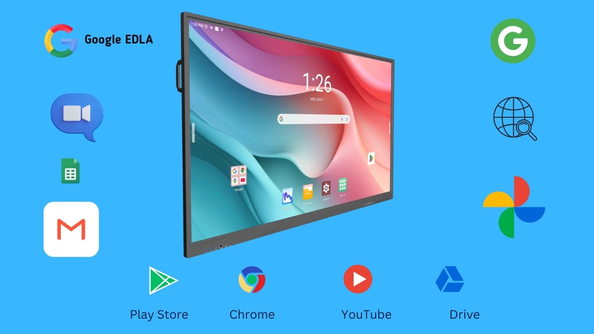 Google EDLA Certified Interactive Flat Panels | Unlimited Play Store ...